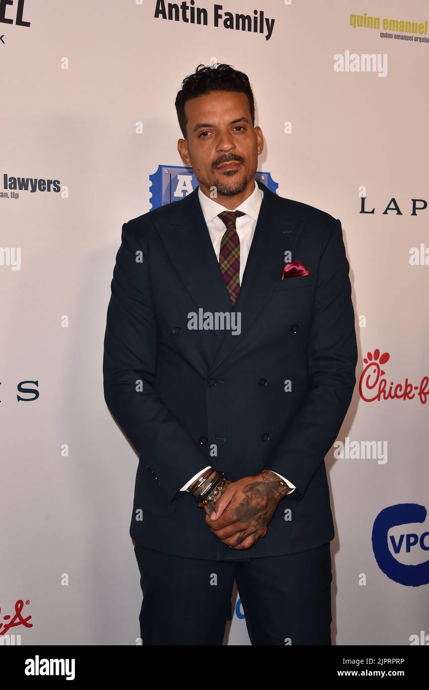 Matt Barnes walking the red carpet at the Harold and Carole Pump ...