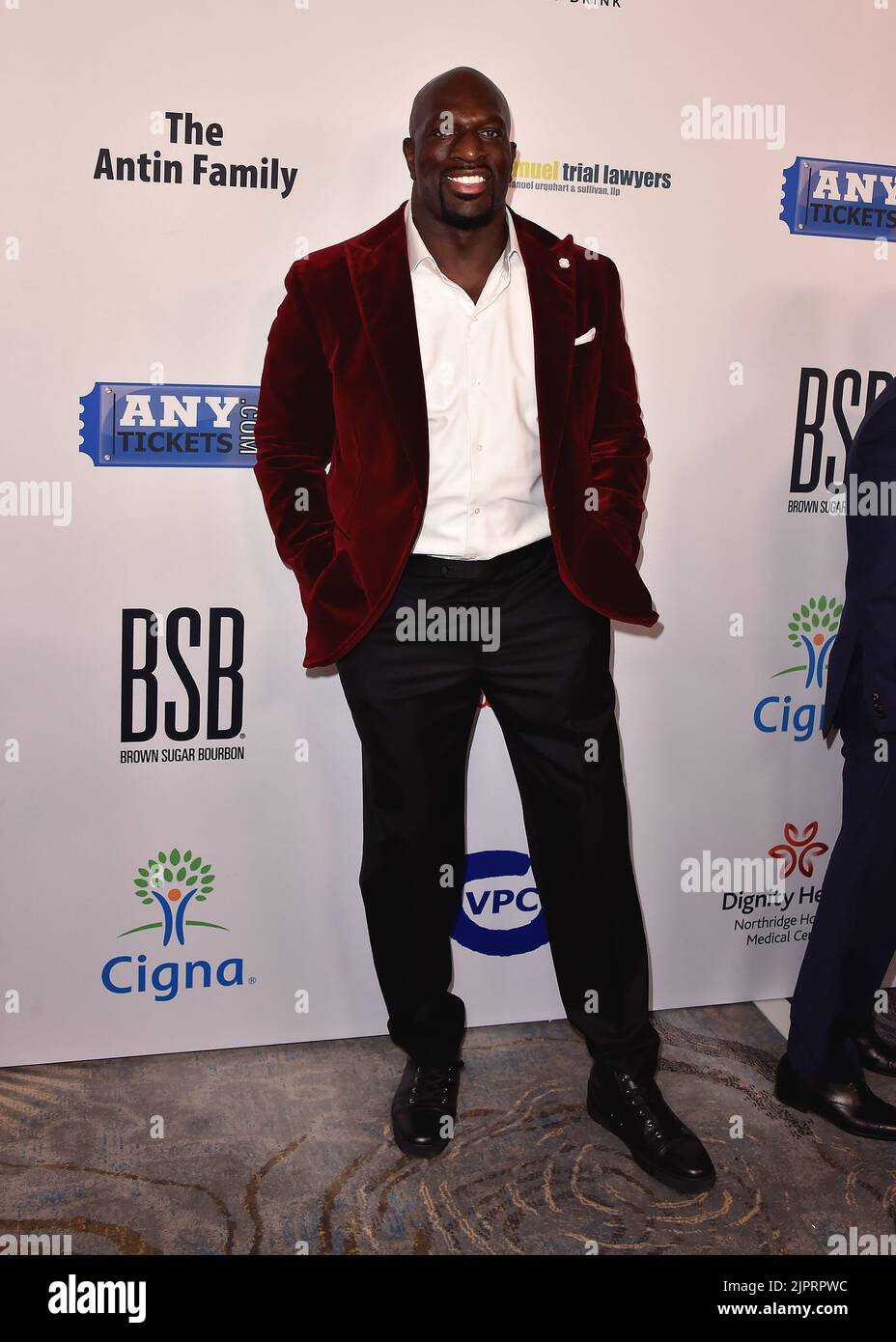 Thaddeus Bullard walking the red carpet at the Harold and Carole Pump ...