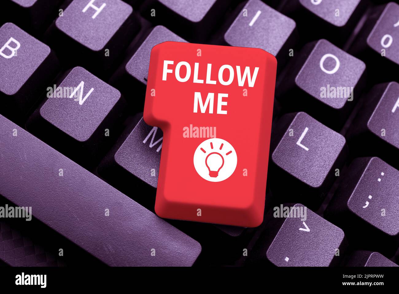 Conceptual caption Follow Me. Business approach Inviting a person or ...