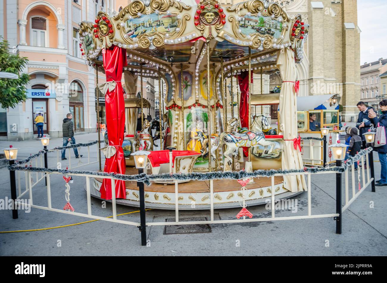 Novi Sad, Serbia - December 13. 2019: Downtown Novi Sad. The ...