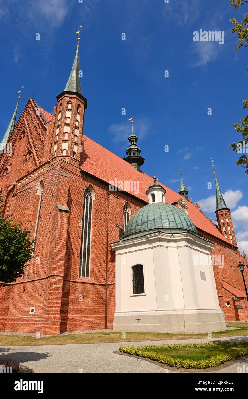 The Cathedral complex in Frombork, a historical monument museum of ...