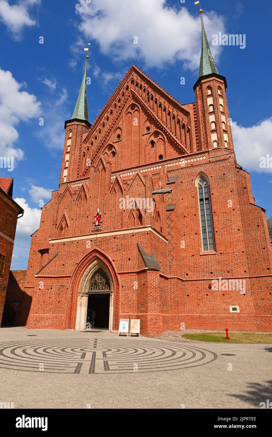 The Cathedral complex in Frombork, a historical monument museum of ...