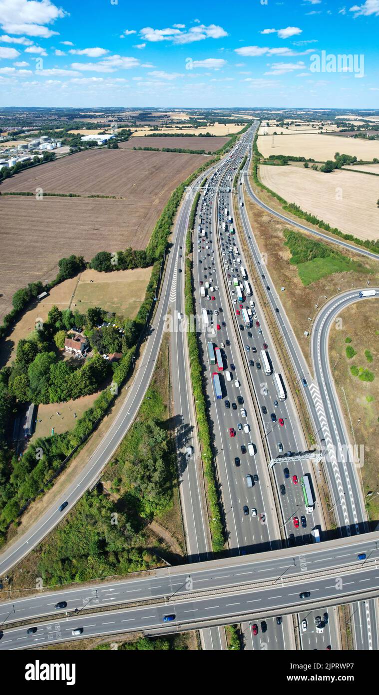 Motorways uk aerial hi-res stock photography and images - Alamy