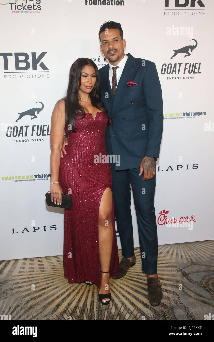 Beverly Hills, California, USA. 19th Aug, 2022. Matt Barnes, Anansa ...