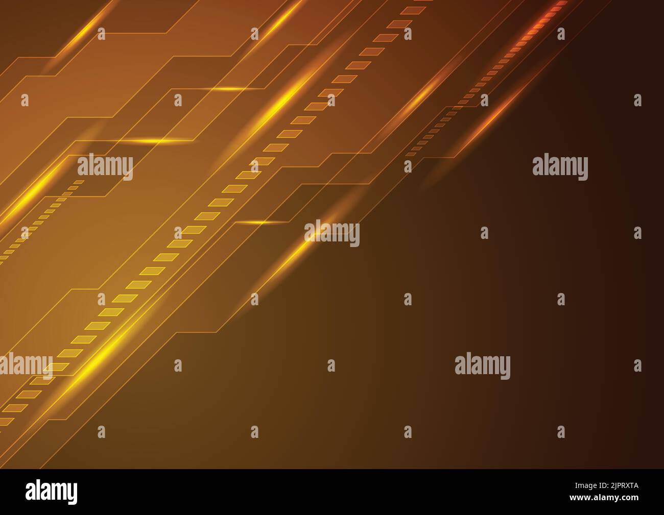 Dark orange technology futuristic glowing background. Vector design ...