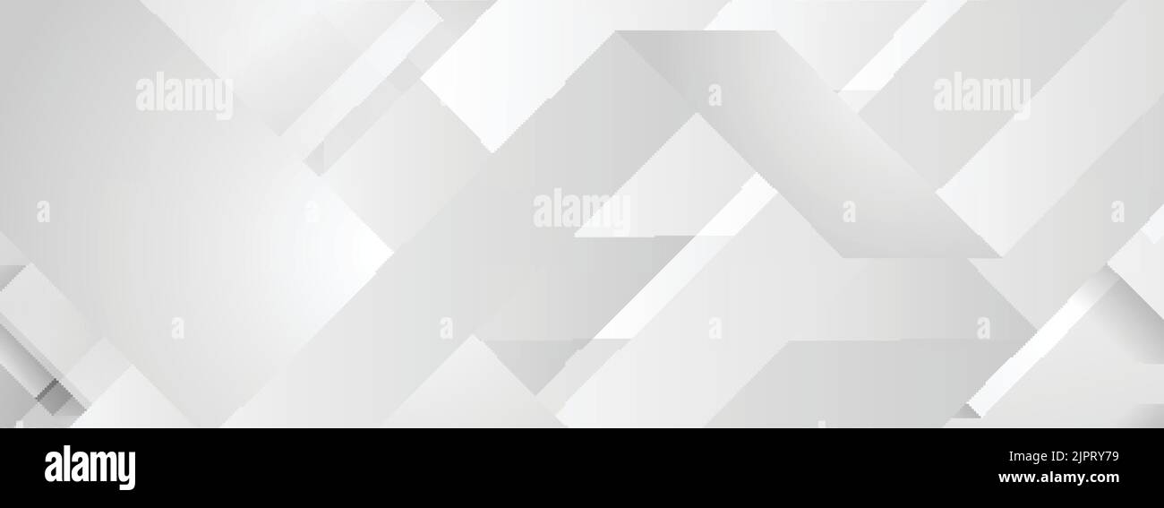 Grey tech minimal geometric background banner. Vector design Stock ...