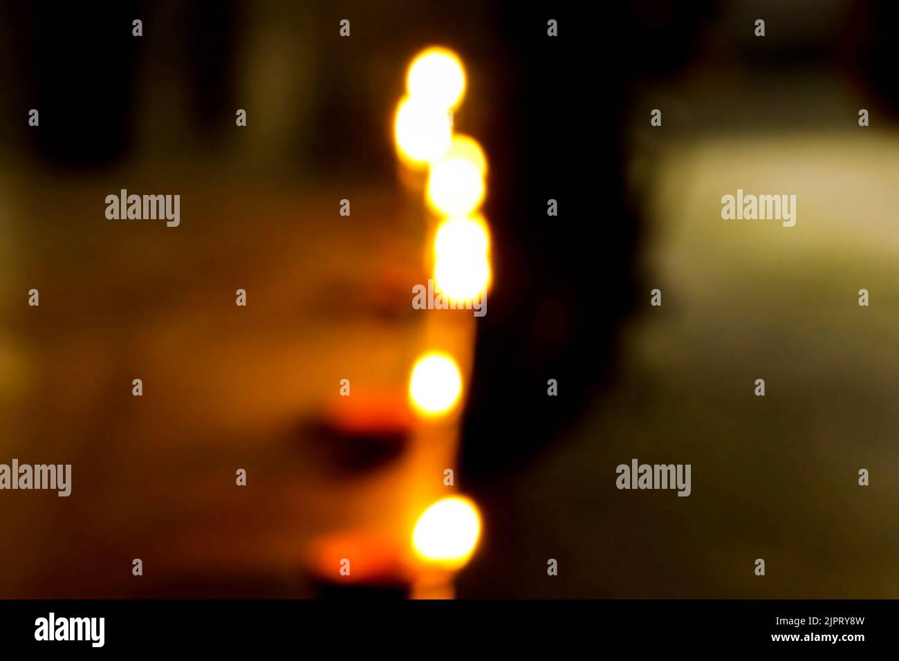 Diwali Festival of Lights. Bookeh of clay lamps (deepa) that Indians ...