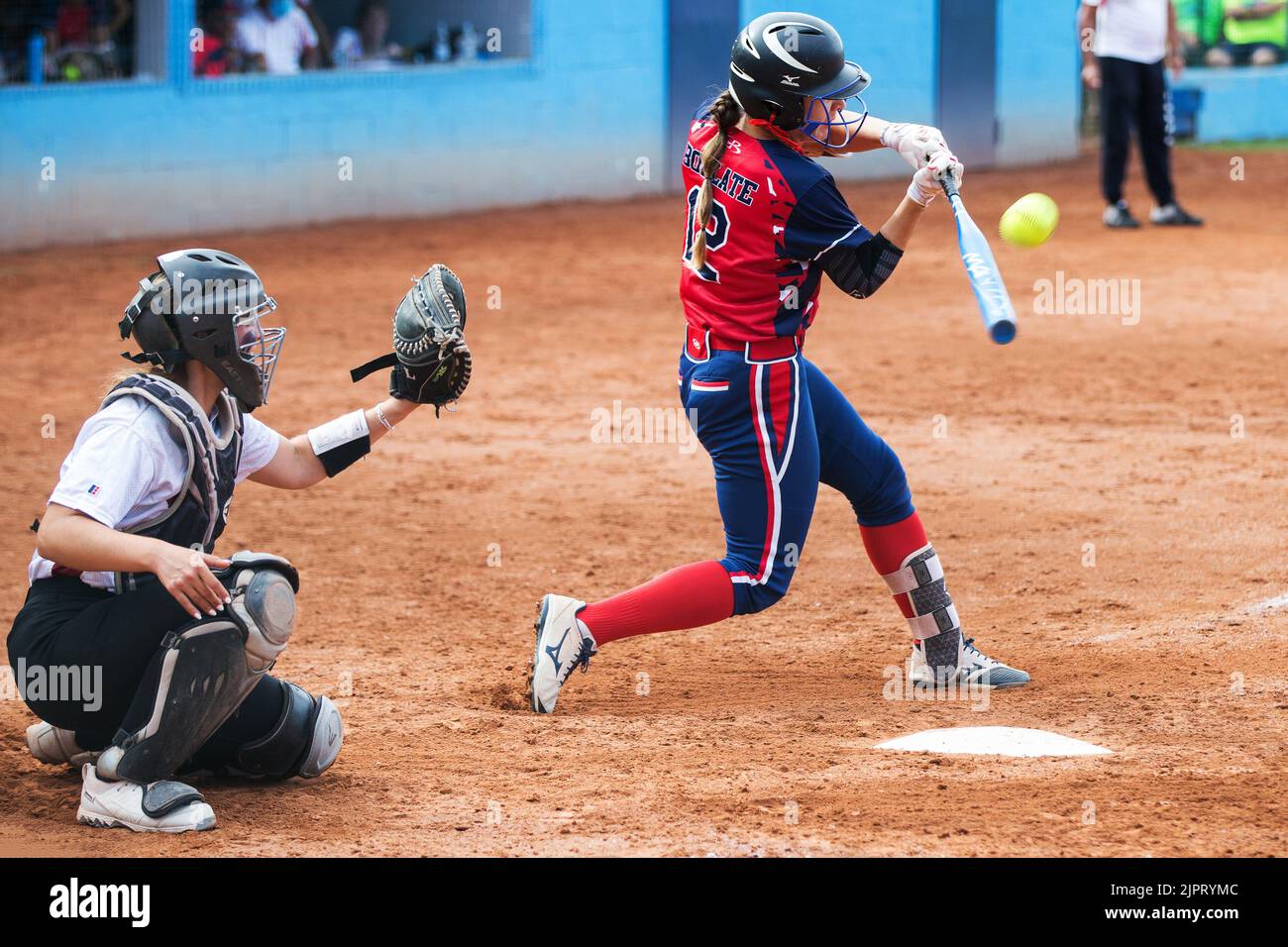 Bollate Softball 1969 center, Bollate, Italy, August 19, 2022, SHELDON Melany of Bollate team ...
