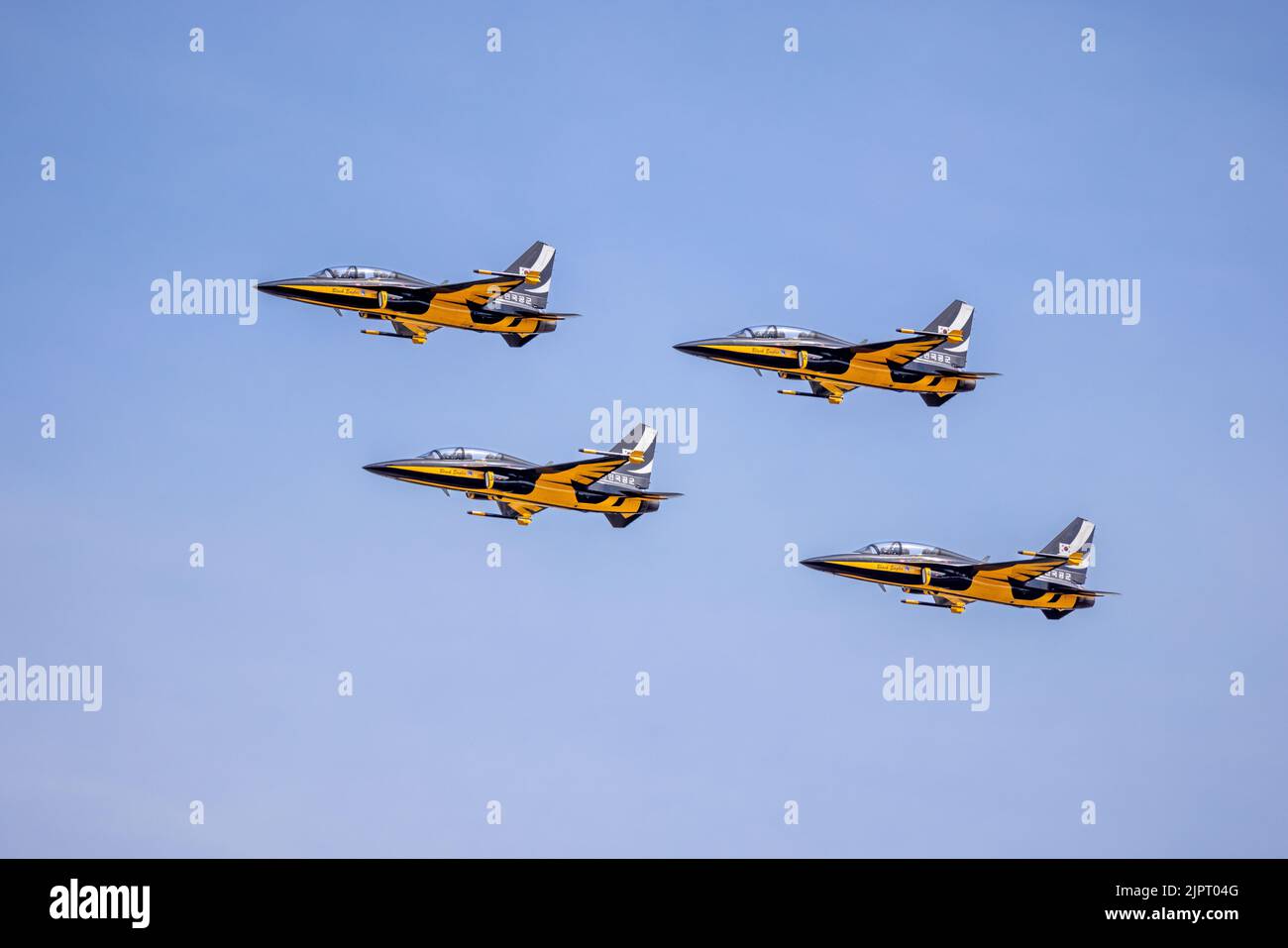 Republic of Korea Air Force - Black Eagles aerobatic display team at ...
