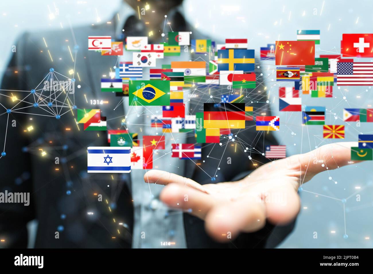 Illustrated flags hi-res stock photography and images - Alamy