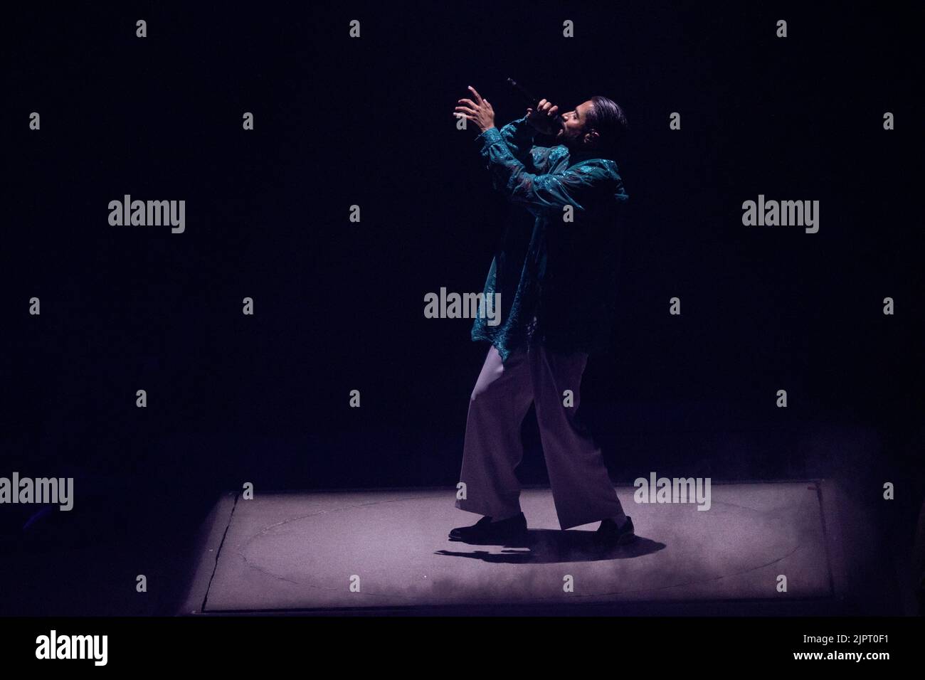 Oslo, Norway. 18th, August 2022. The Norwegian rap duo Karpe performs a ...