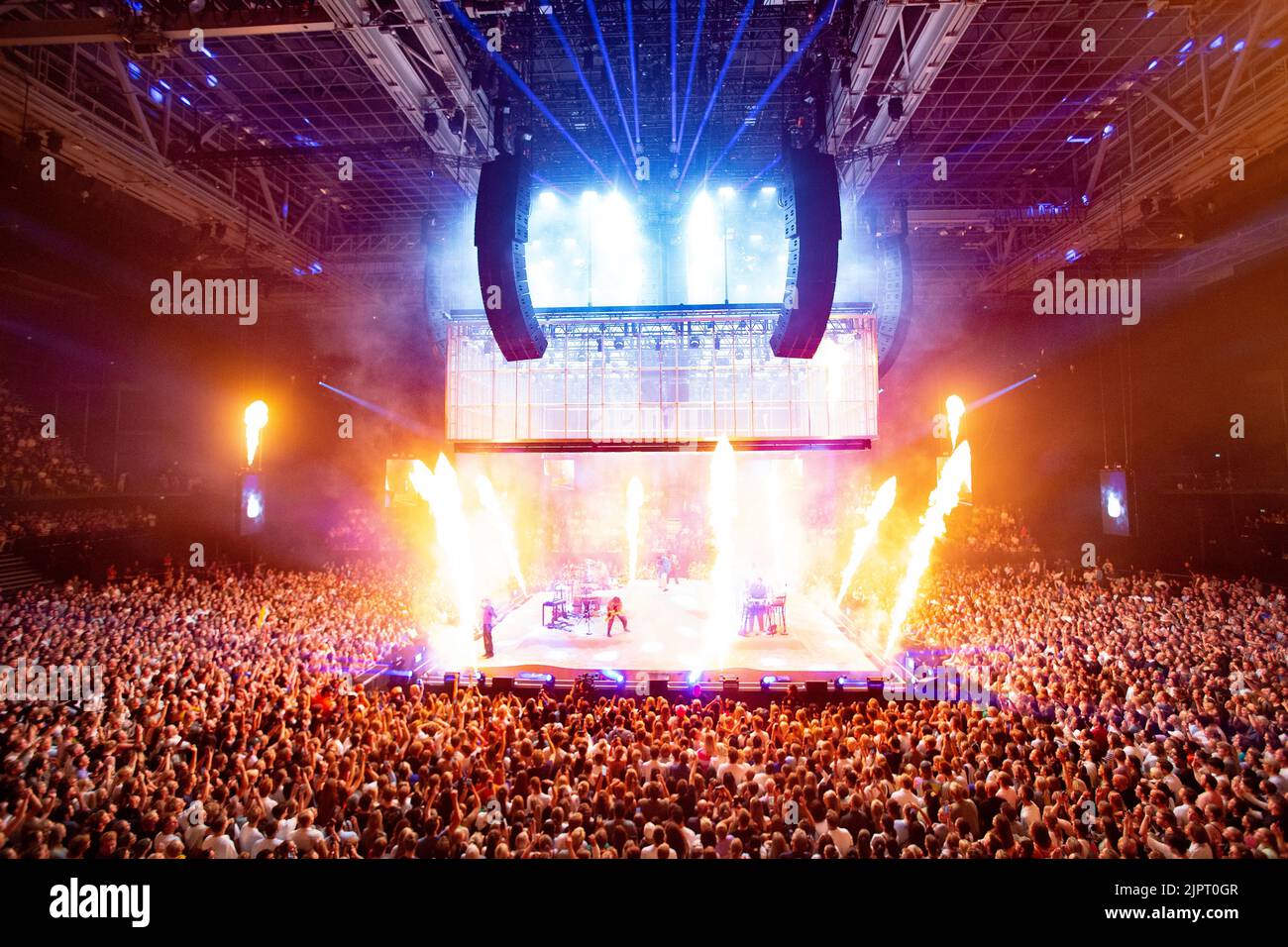 Oslo, Norway. 18th, August 2022. The Norwegian rap duo Karpe performs a ...