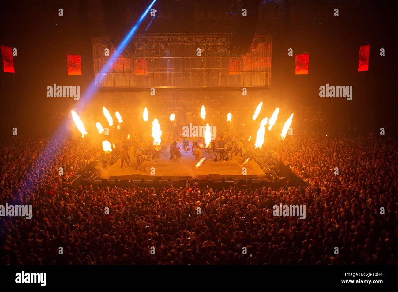 Oslo, Norway. 18th, August 2022. The Norwegian rap duo Karpe performs a ...