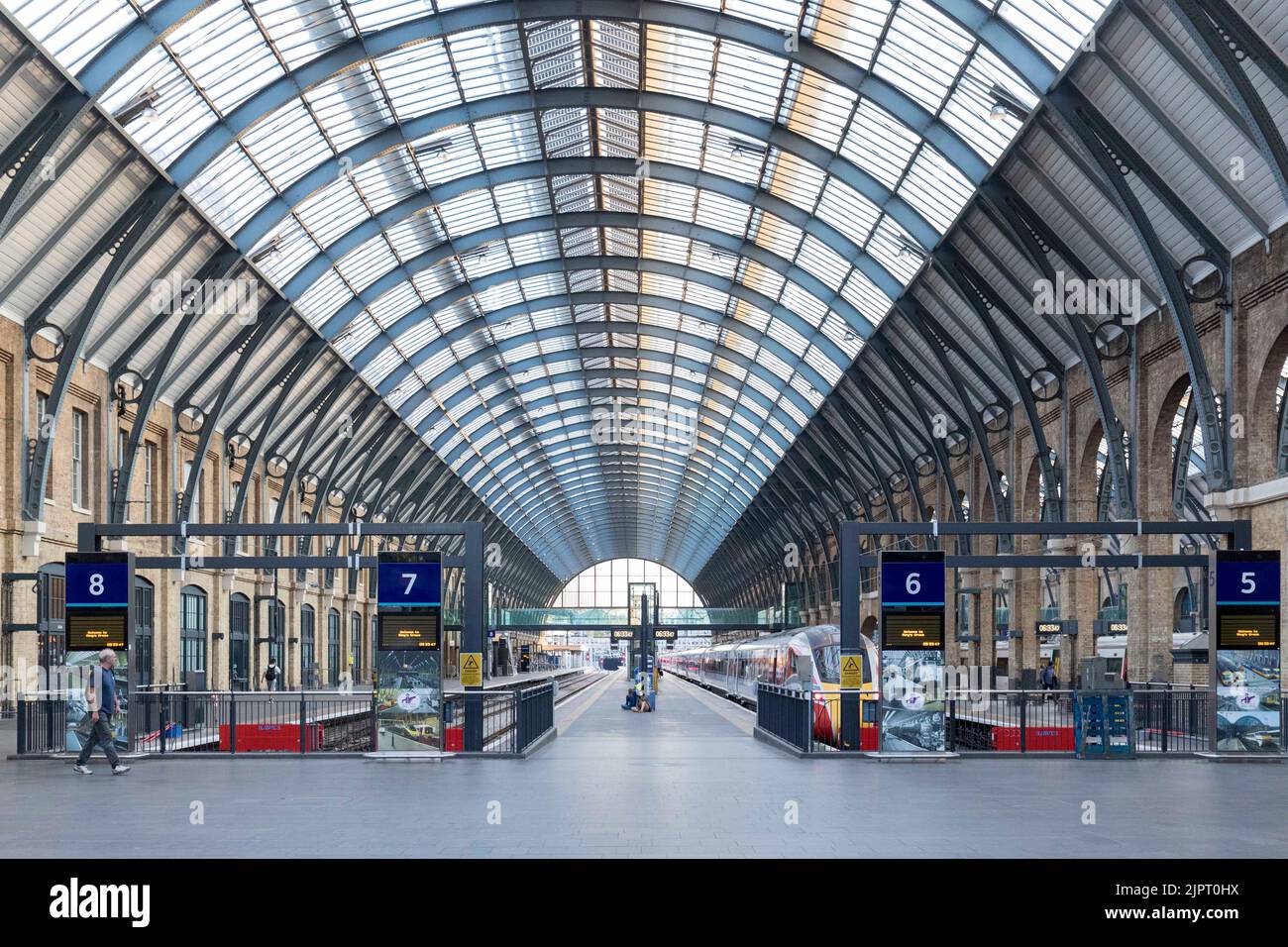 London King’s Cross train station seen to be quiet this morning. Image ...