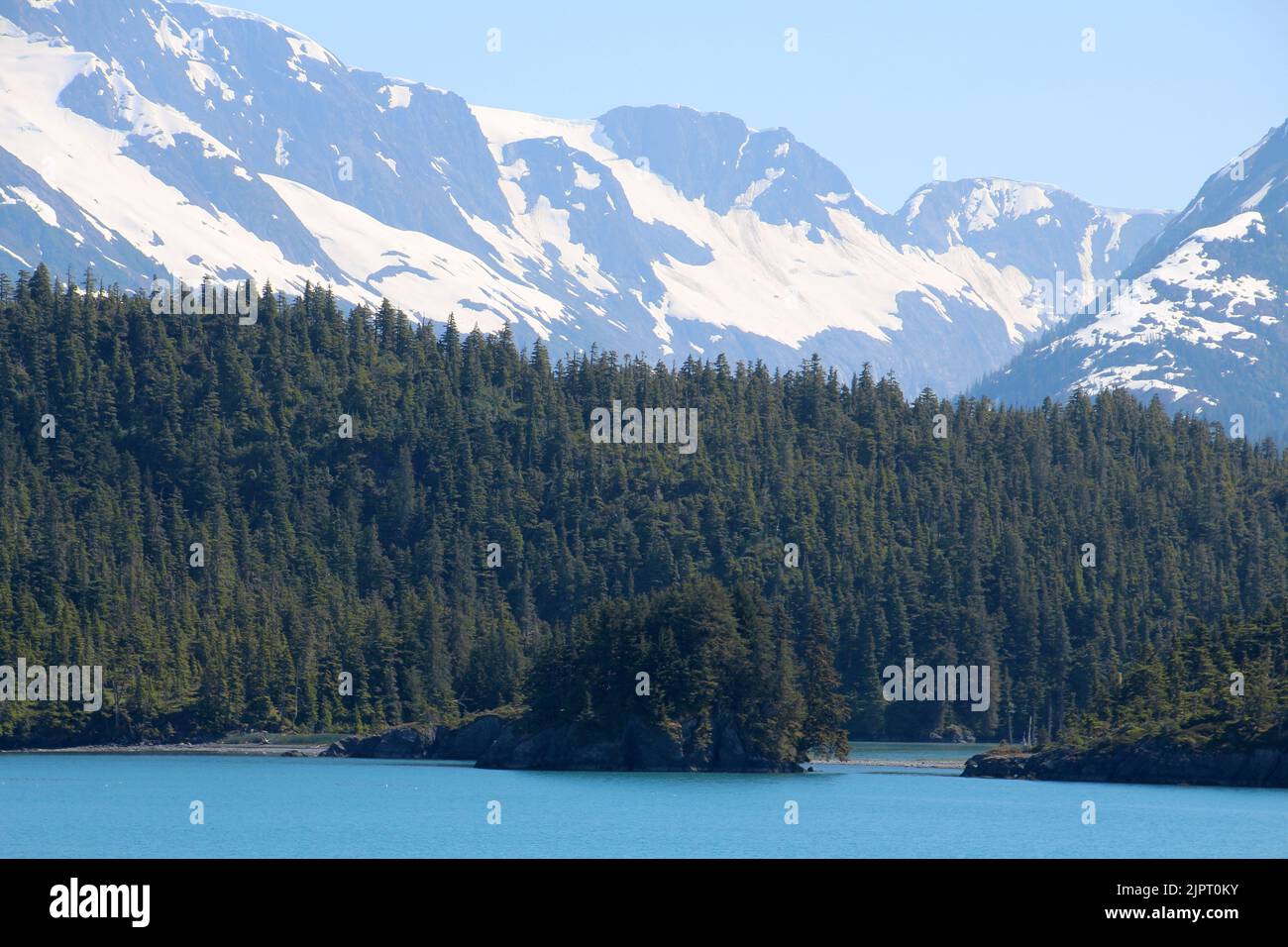 Alaska, coastal landscape in Prince William Sound Stock Photo - Alamy