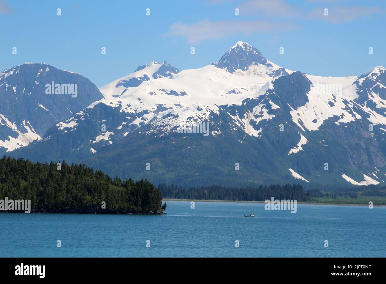 Alaska, coastal landscape in Prince William Sound Stock Photo - Alamy