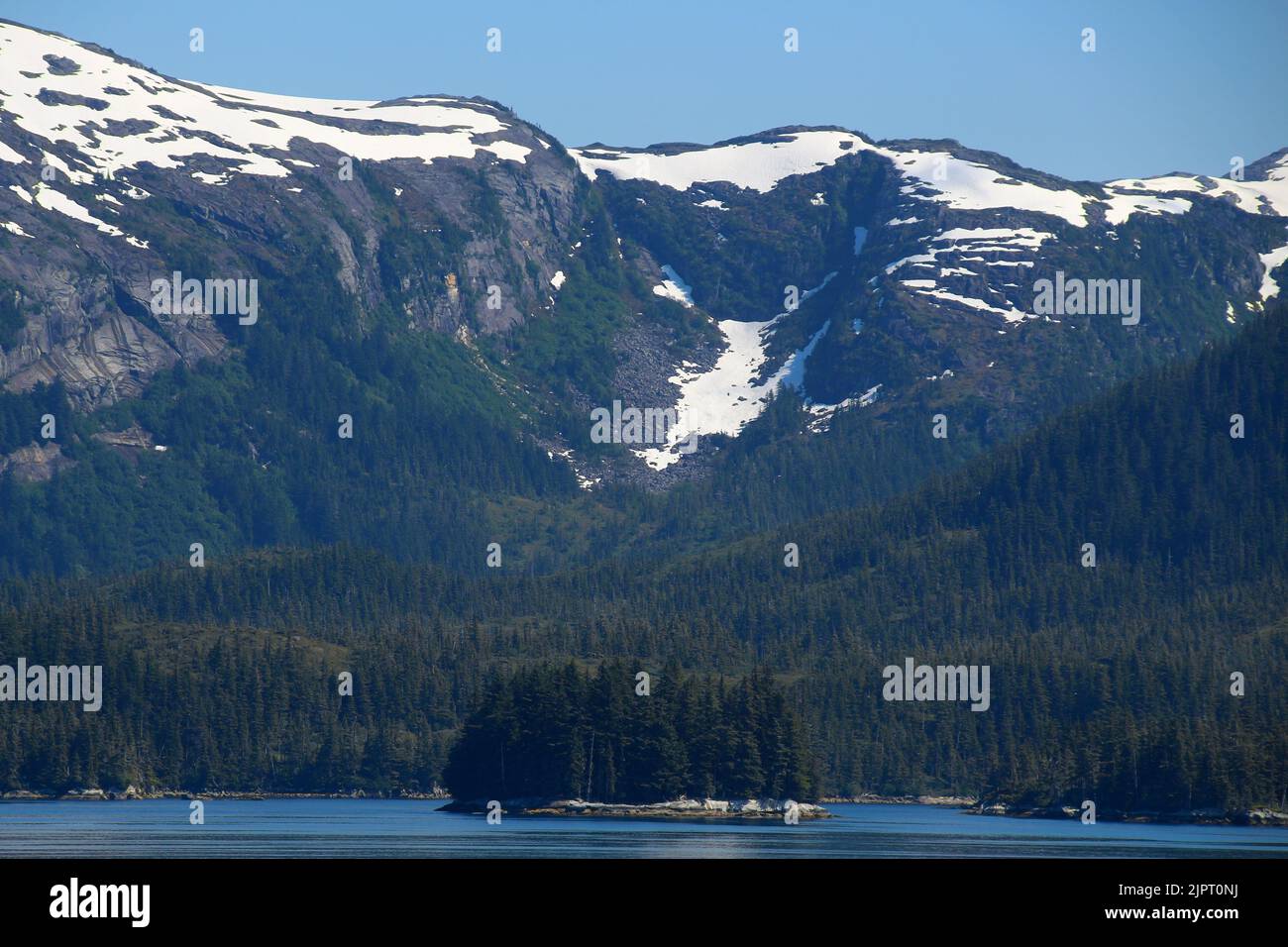 Alaska, coastal mountain scenery in Prince William Sound Stock Photo ...
