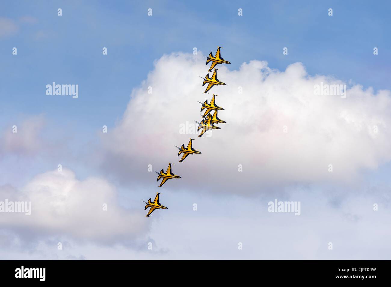 Republic of Korea Air Force - Black Eagles aerobatic display team at ...