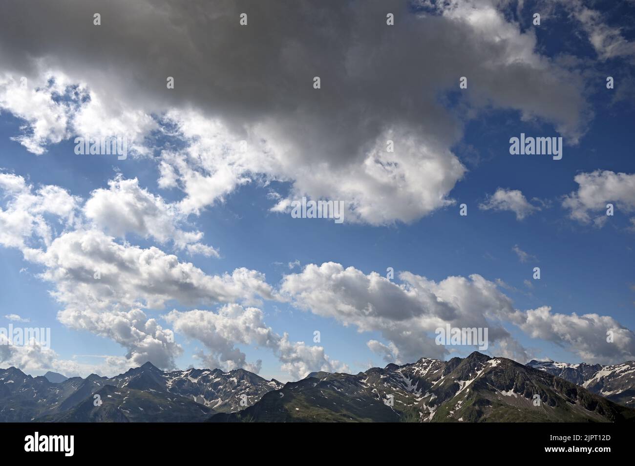 Stubnerkogel mountains landscape in Bad Gastein Austria Stock Photo - Alamy