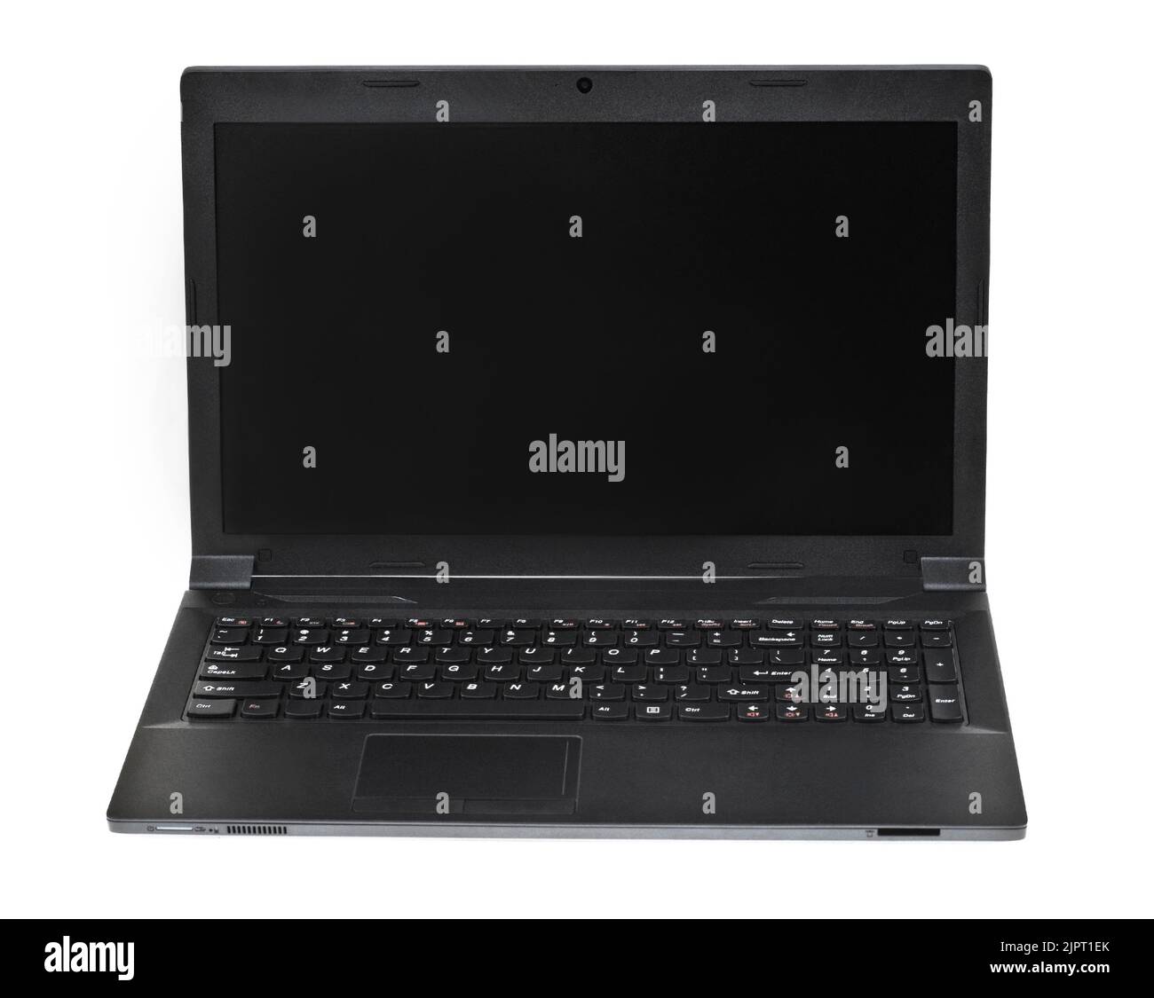 laptop on white background Stock Photo - Alamy