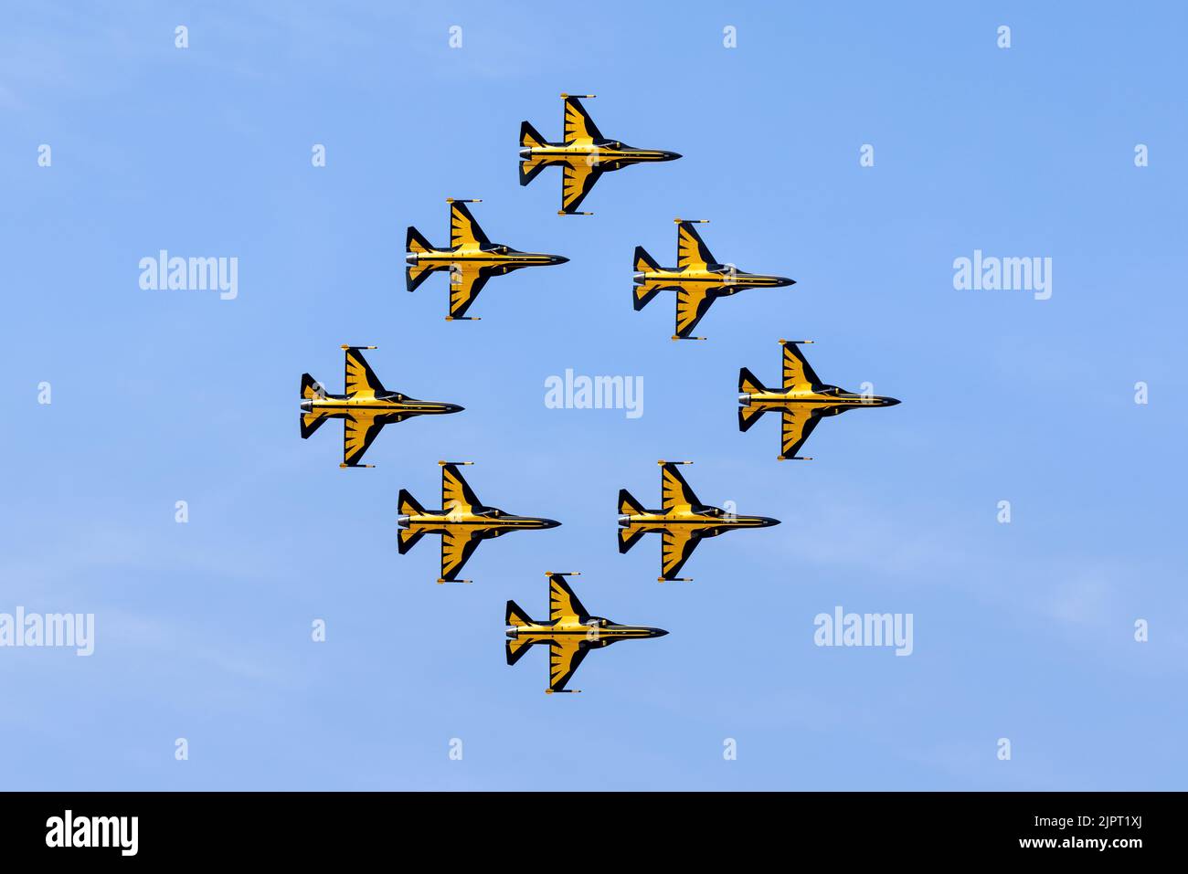 Republic of Korea Air Force - Black Eagles aerobatic display team at ...