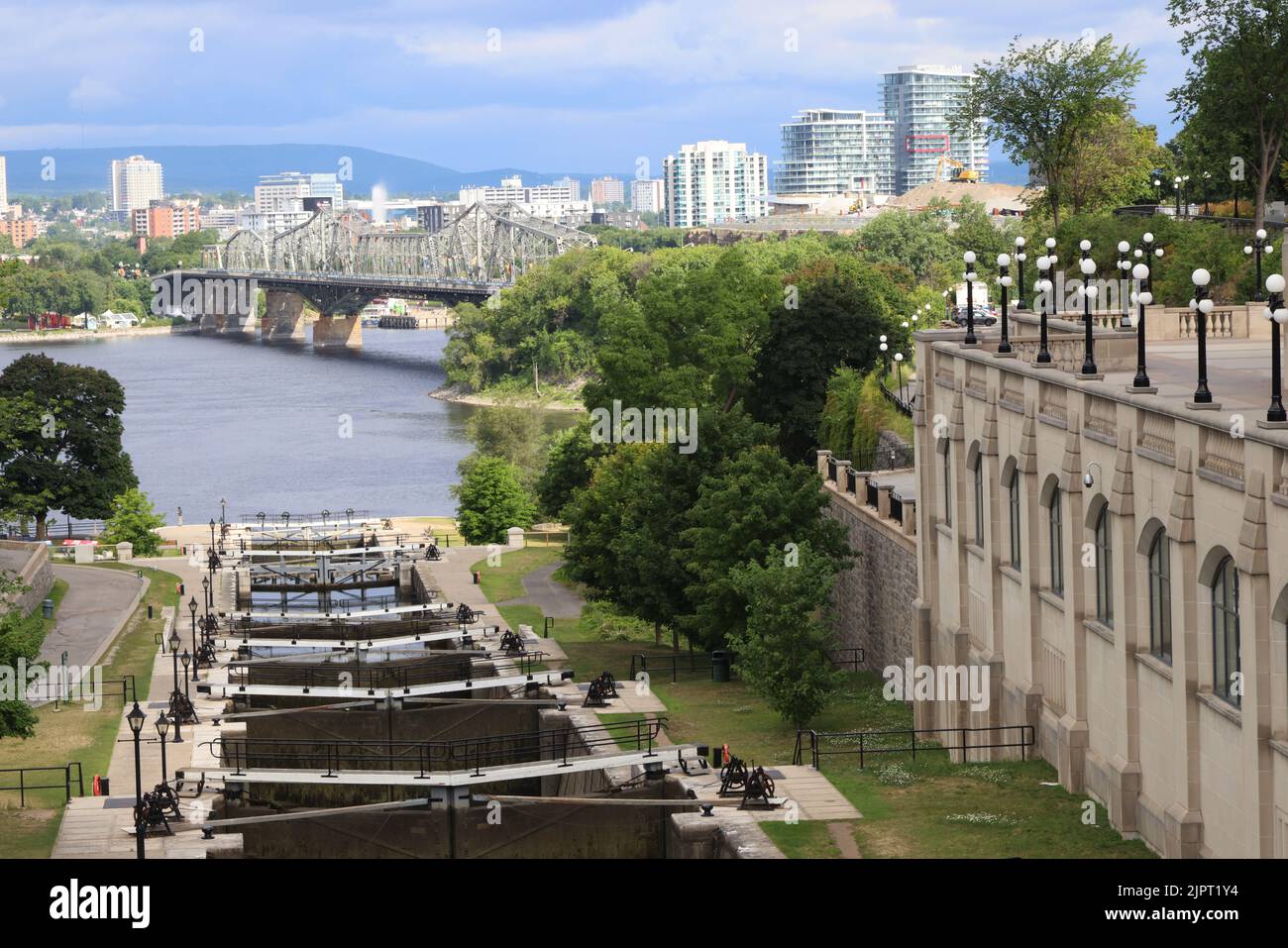The Rideau Canal, Unesco world heritage, Ottawa Stock Photo - Alamy