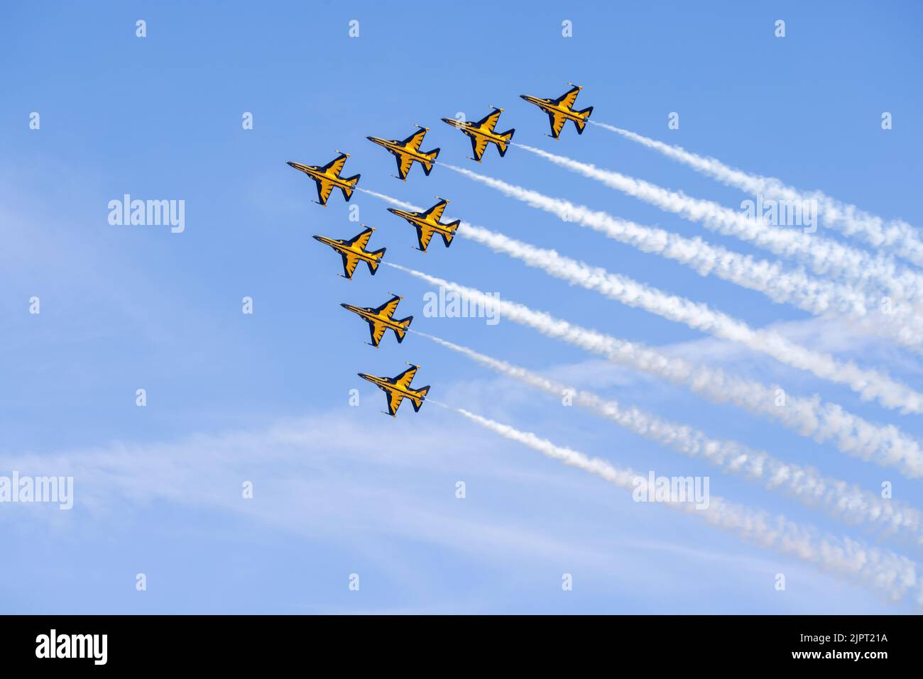 Republic of Korea Air Force - Black Eagles aerobatic display team at ...