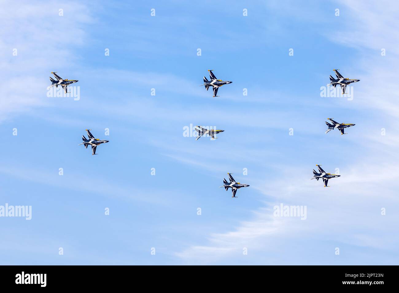 Republic of Korea Air Force - Black Eagles aerobatic display team at ...