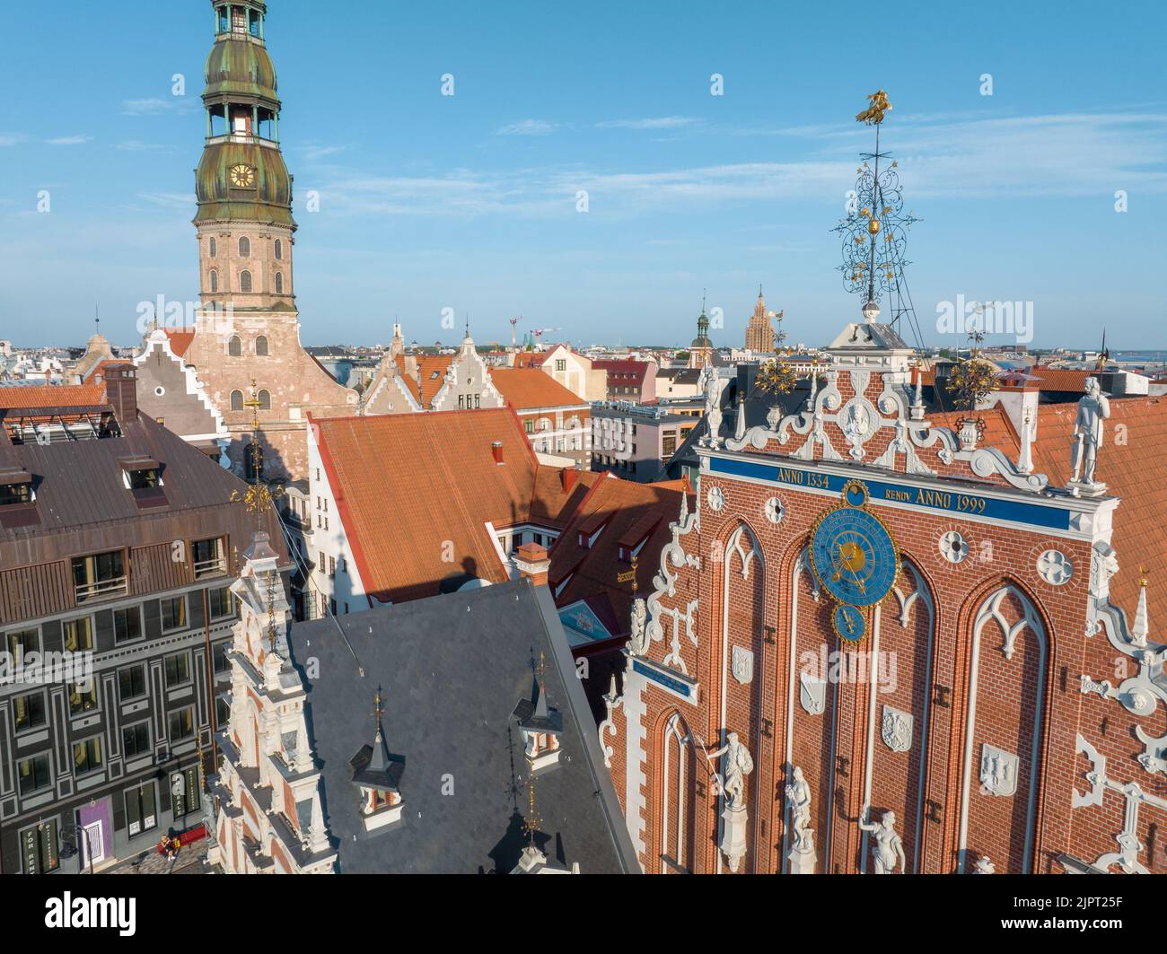 Aerial view of the House of Blackheads in Riga, Latvia Stock Photo - Alamy
