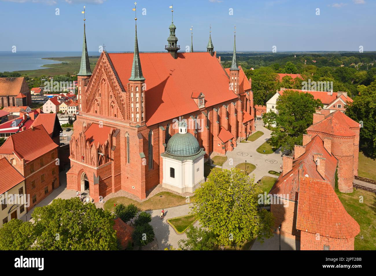 The Cathedral complex in Frombork, a historical monument museum of ...
