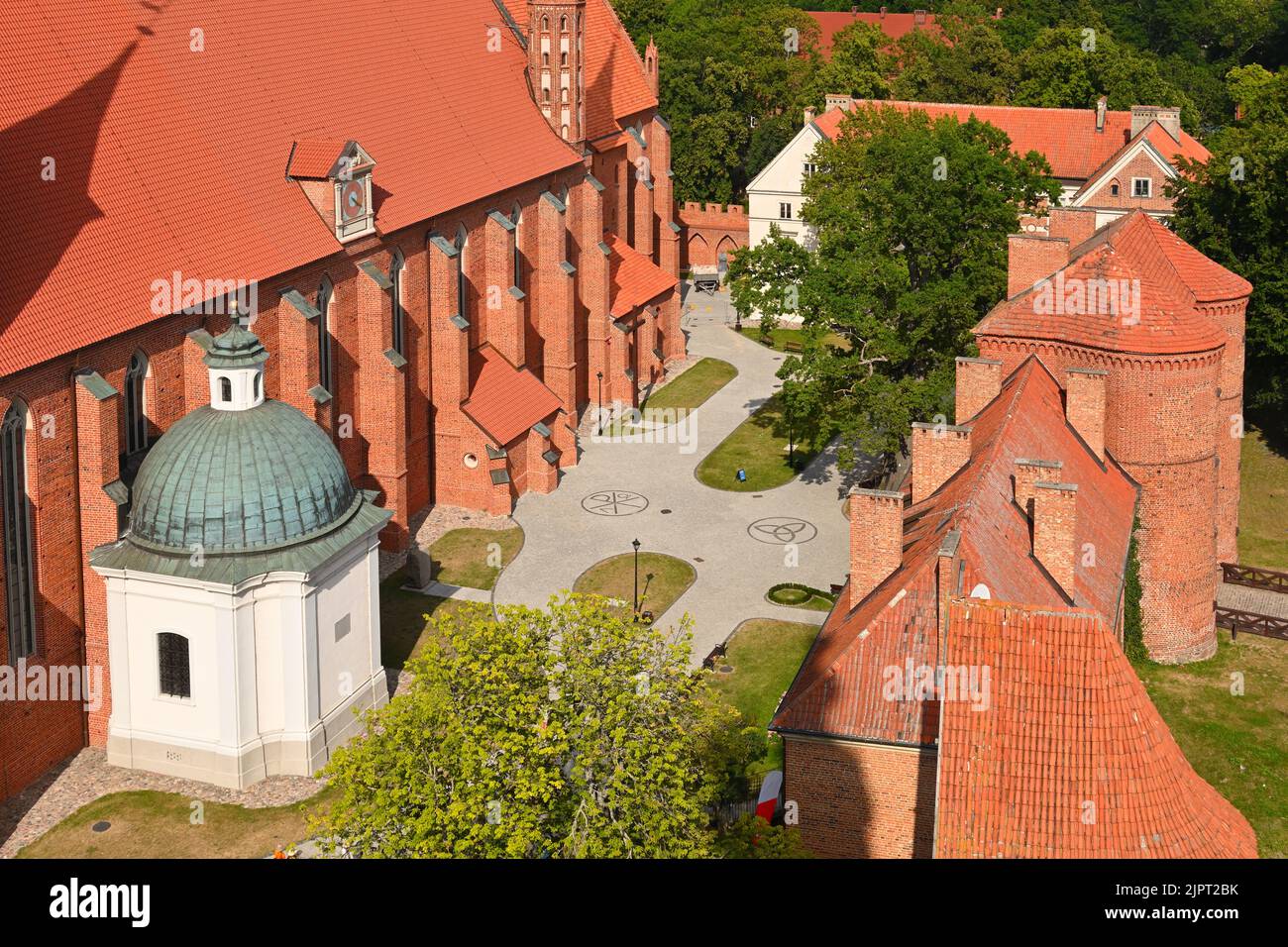 The Cathedral complex in Frombork, a historical monument museum of ...