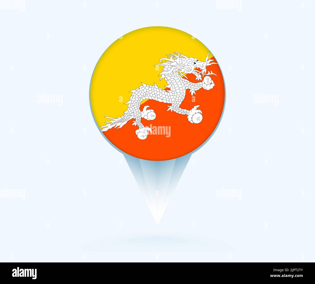 Kingdom of bhutan flag Stock Vector Images - Alamy