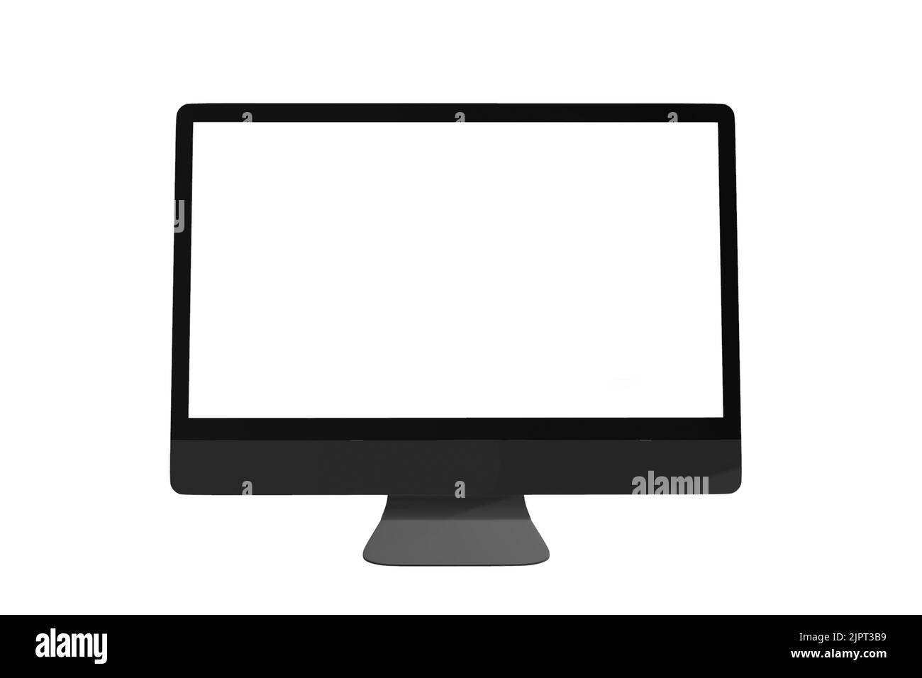 Screen. Monitor. Realistic computer display mockup with blank screen ...