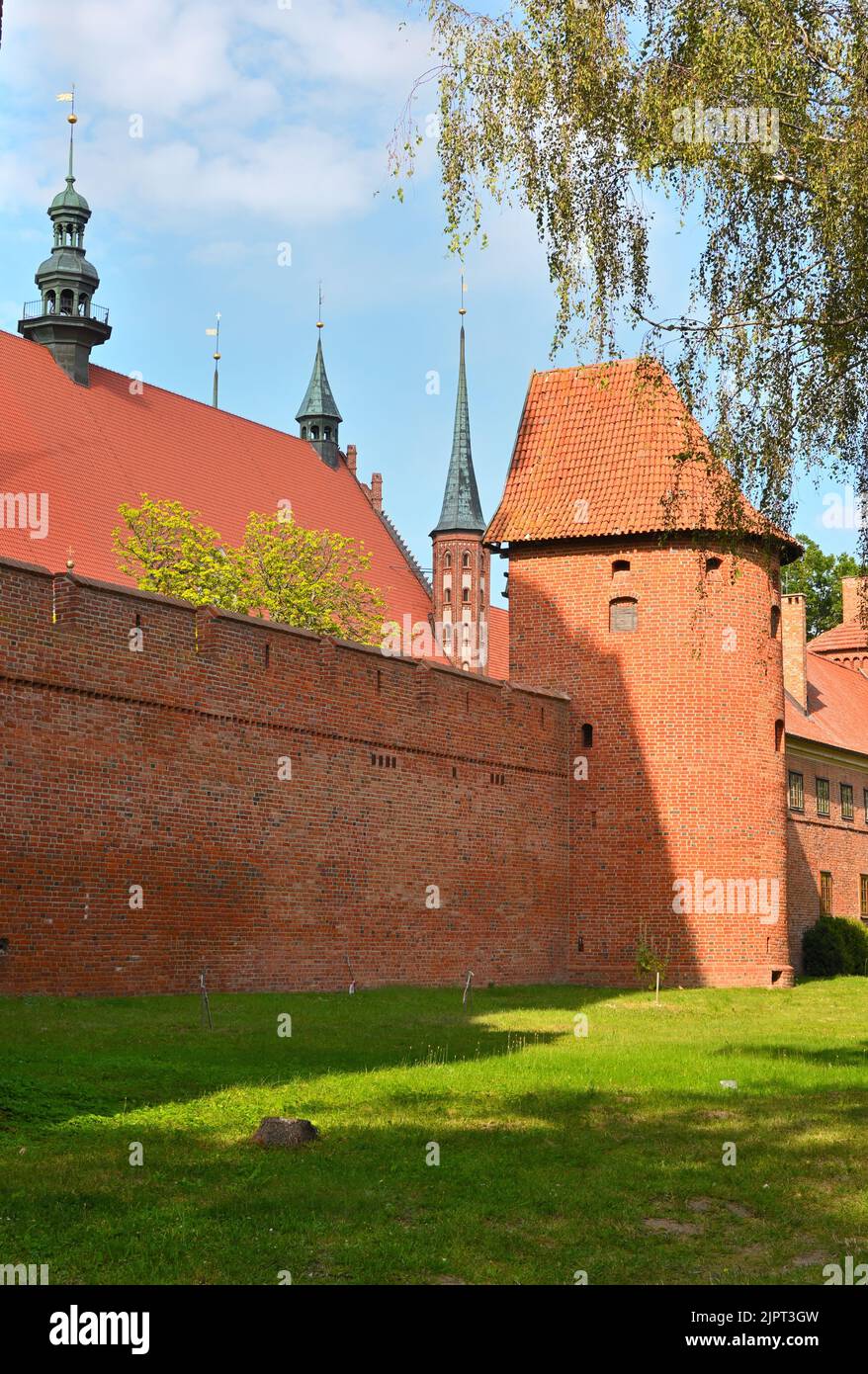 The Cathedral complex in Frombork, a historical monument museum of ...
