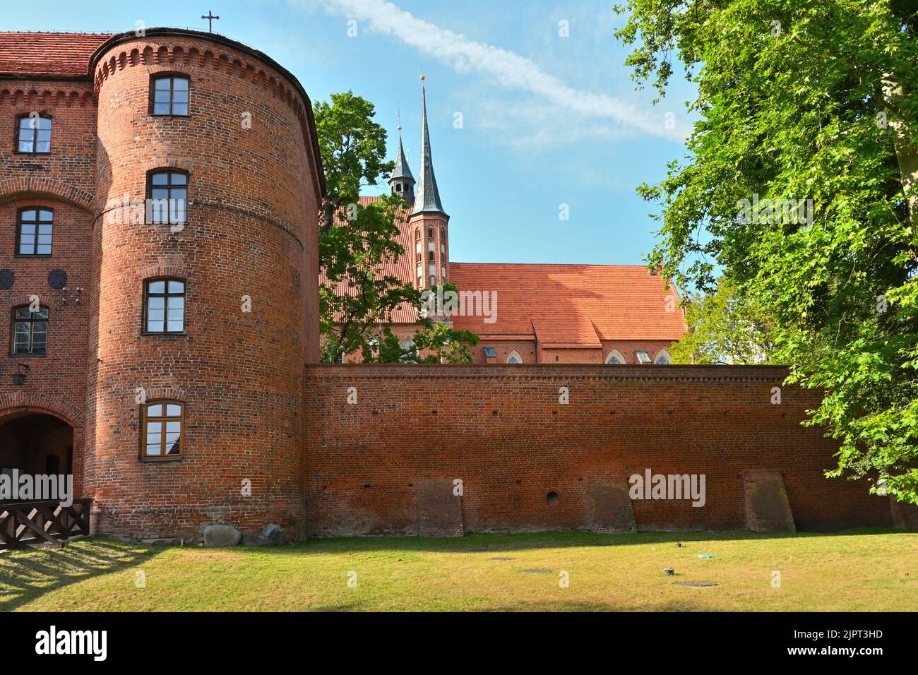 The Cathedral complex in Frombork, a historical monument museum of ...