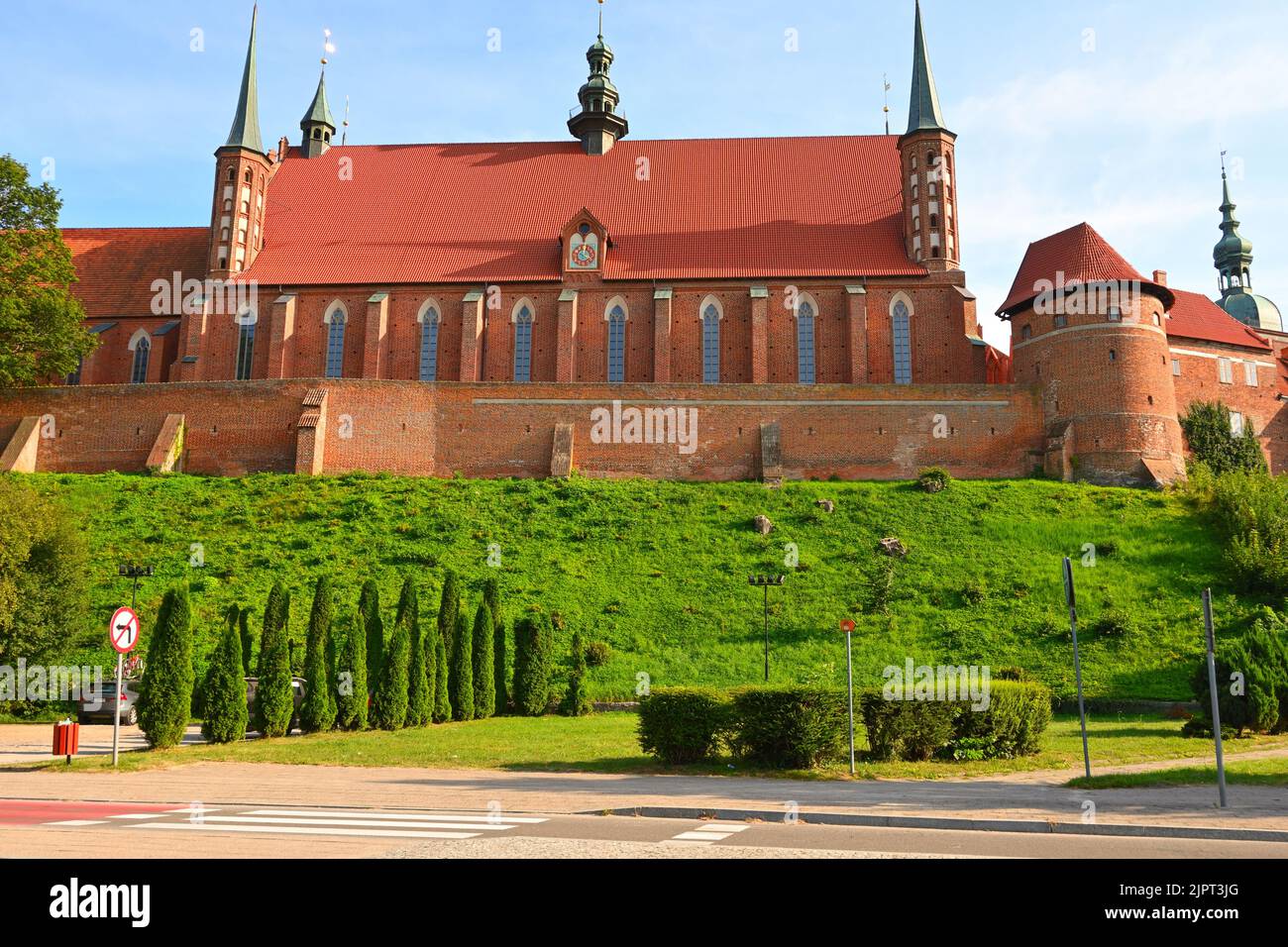 The Cathedral complex in Frombork, a historical monument museum of ...
