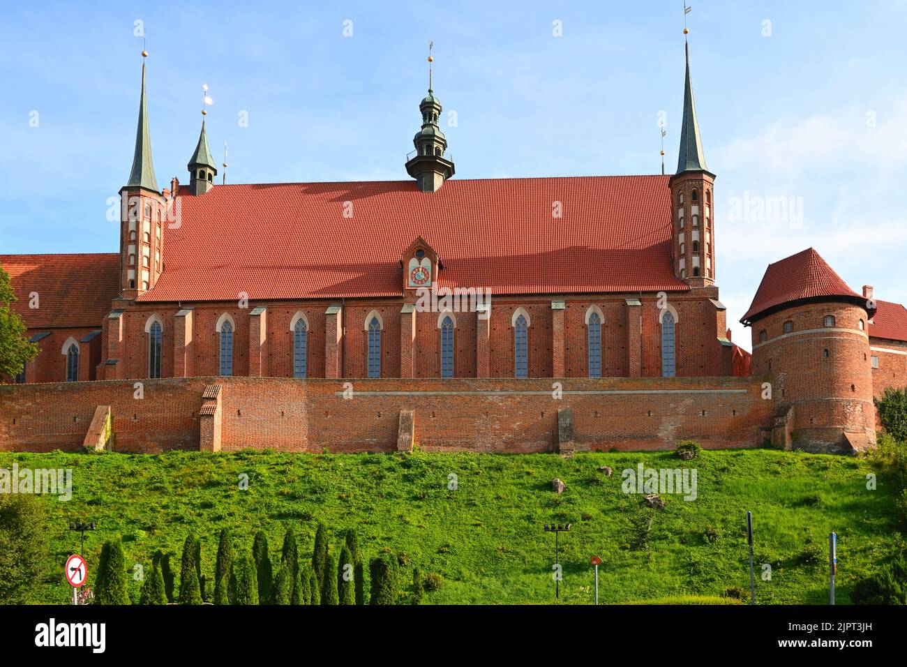 The Cathedral complex in Frombork, a historical monument museum of ...