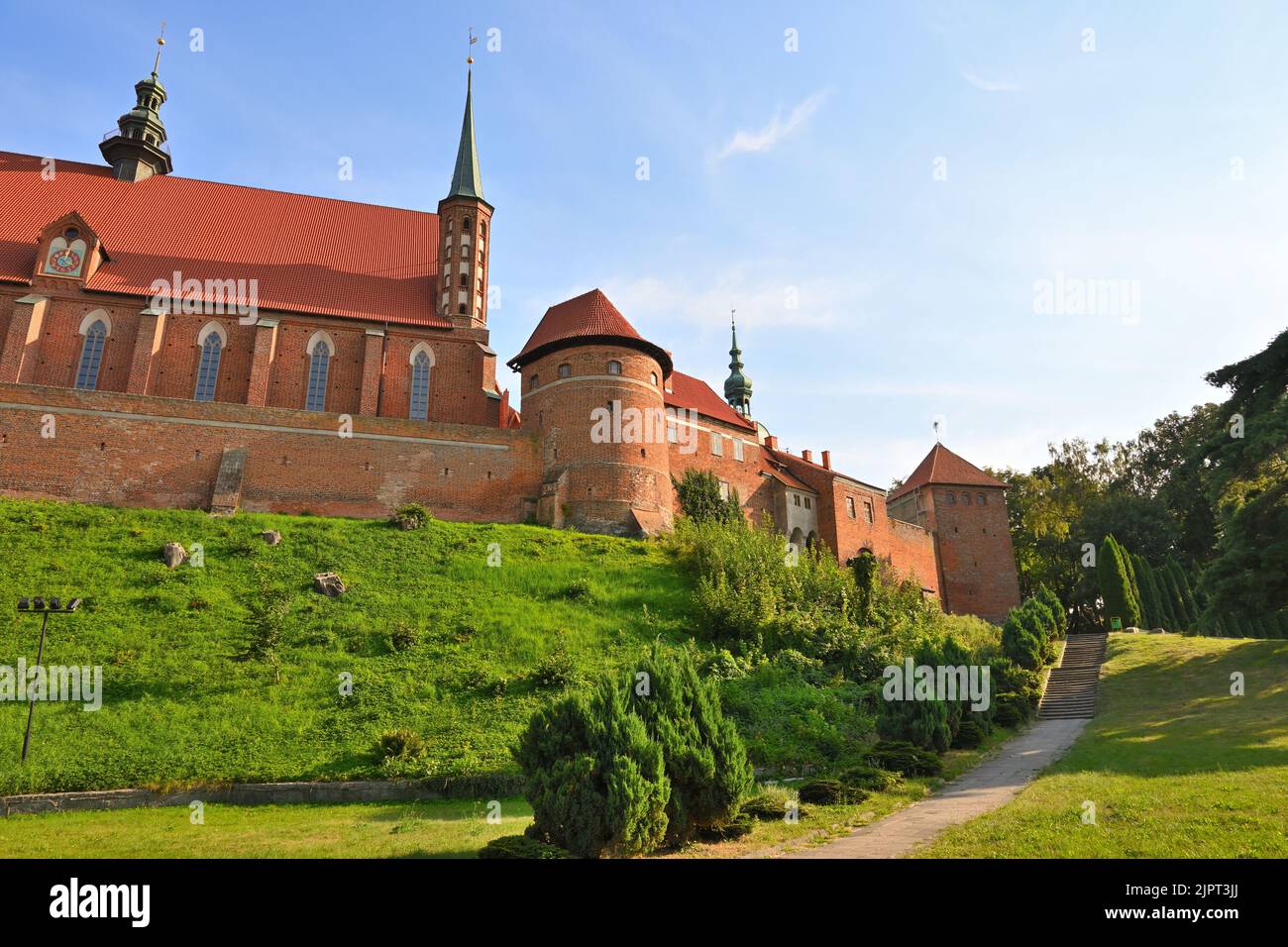 The Cathedral complex in Frombork, a historical monument museum of ...