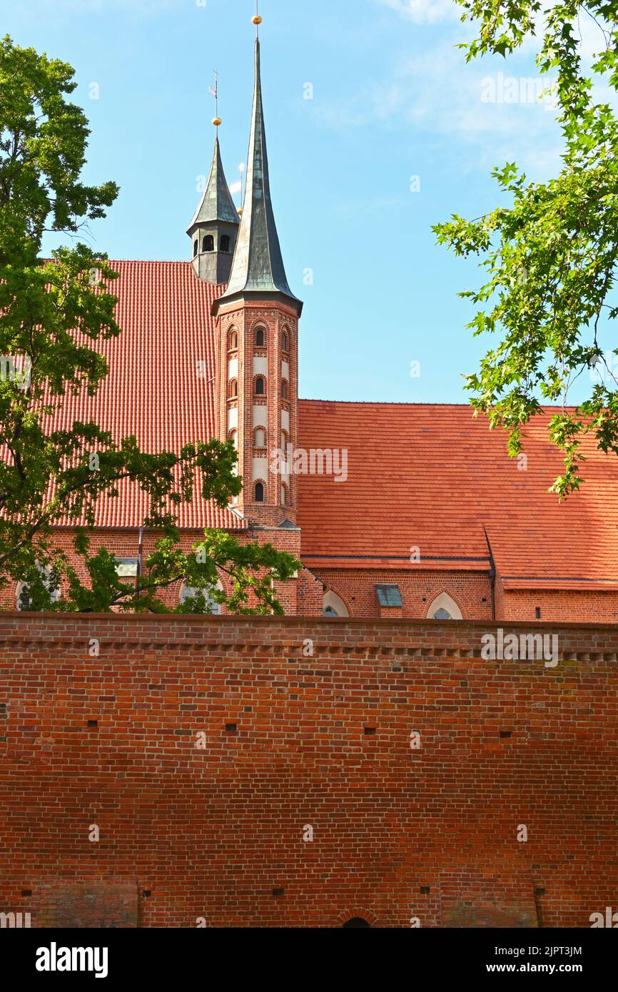 The Cathedral complex in Frombork, a historical monument museum of ...