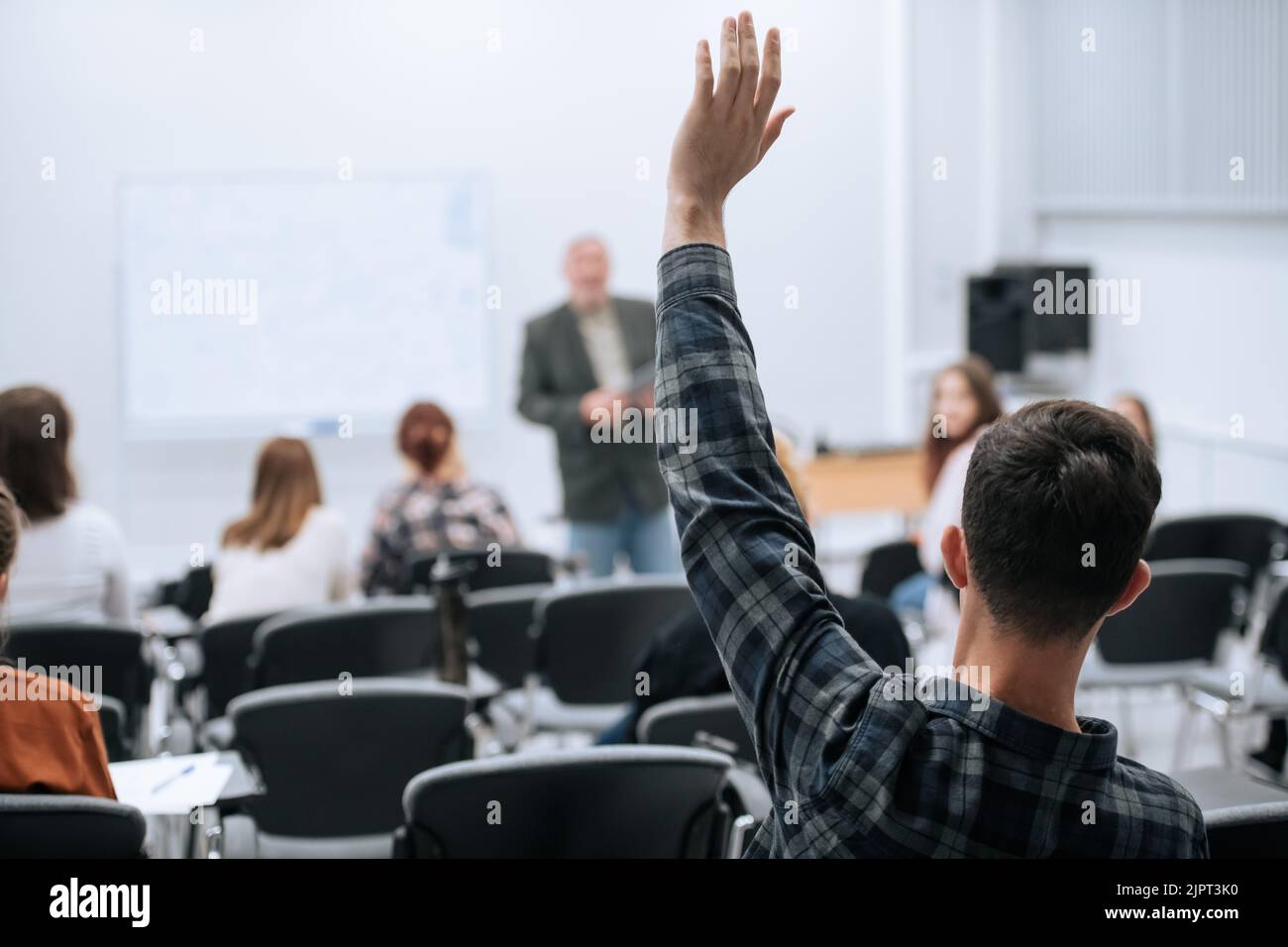 A famous professor has arrived at the university to conduct a special ...