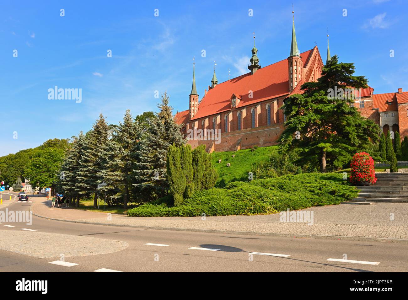 Frombork, Poland - August 15, 2022: The Cathedral complex in Frombork ...