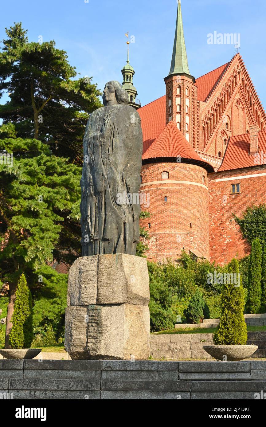 Frombork, Poland - August 15, 2022: Nicolaus Copernicus monument. The ...