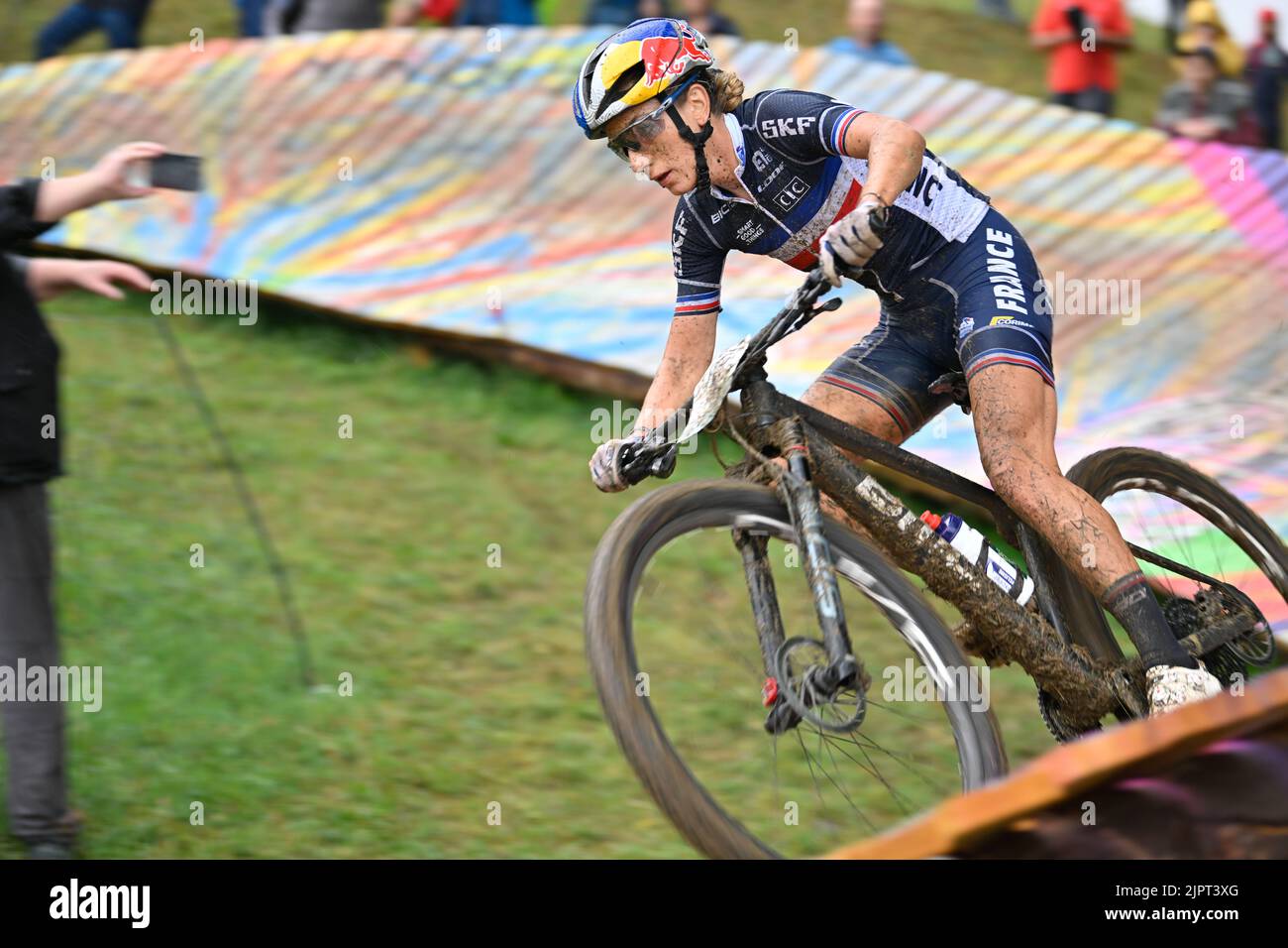 French Pauline Ferrand-Prevot pictured in action during the women's ...