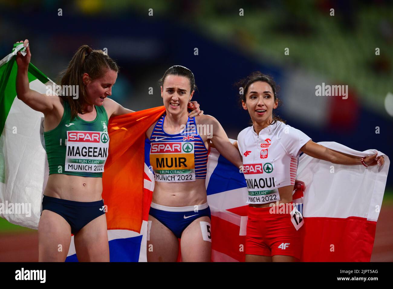 Mageean Ciara of Ireland, Muir Laura of Great Britain and Ennaoui Sofia ...