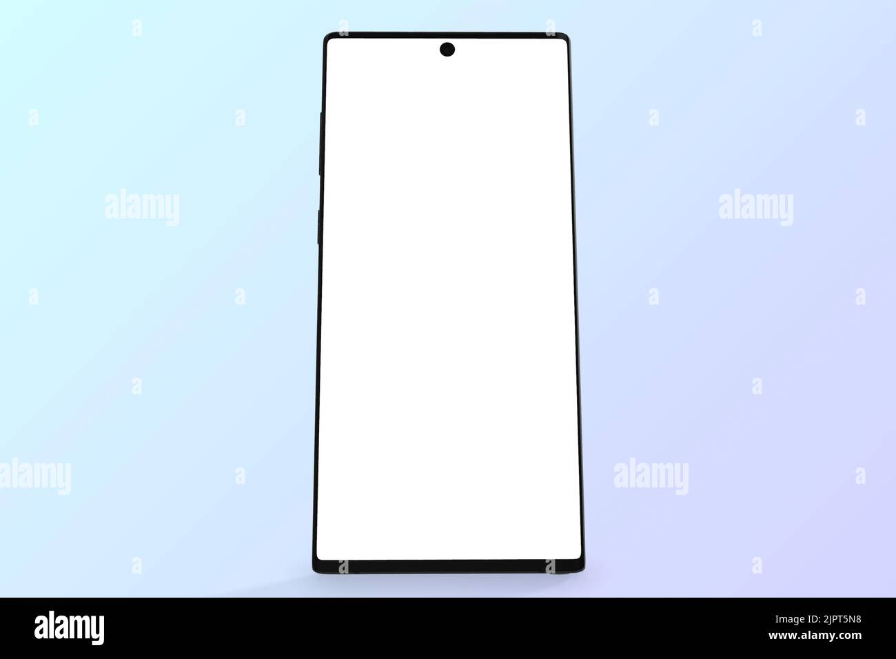 Telephone. Smartphone. Realistic mobile phone mockup with blank screen ...