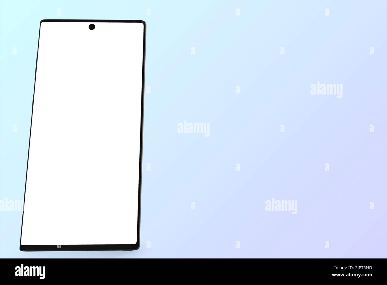 Telephone. Smartphone. Realistic mobile phone mockup with blank screen ...