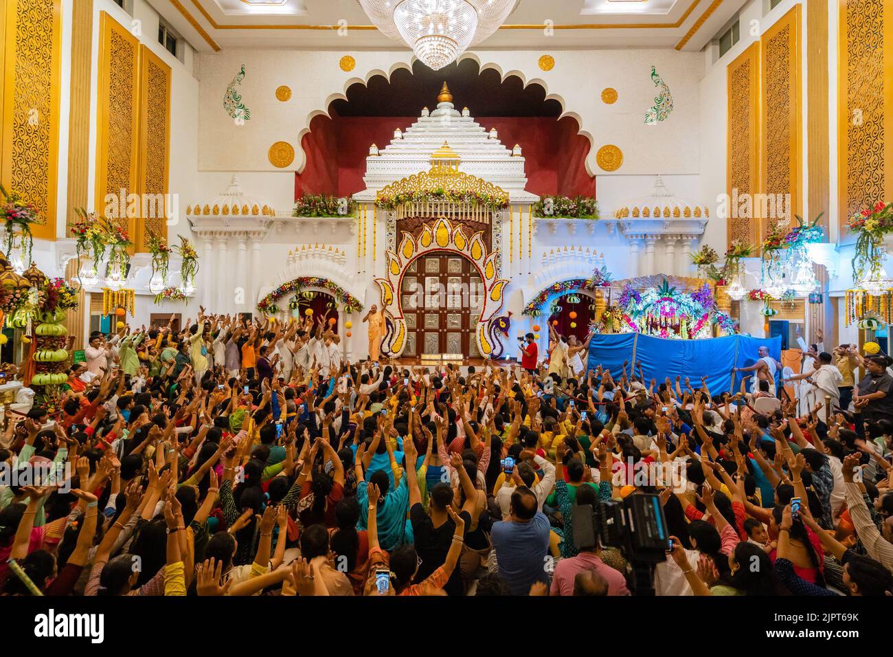 Iskcon temple ahmedabad gujarat hi-res stock photography and images - Alamy