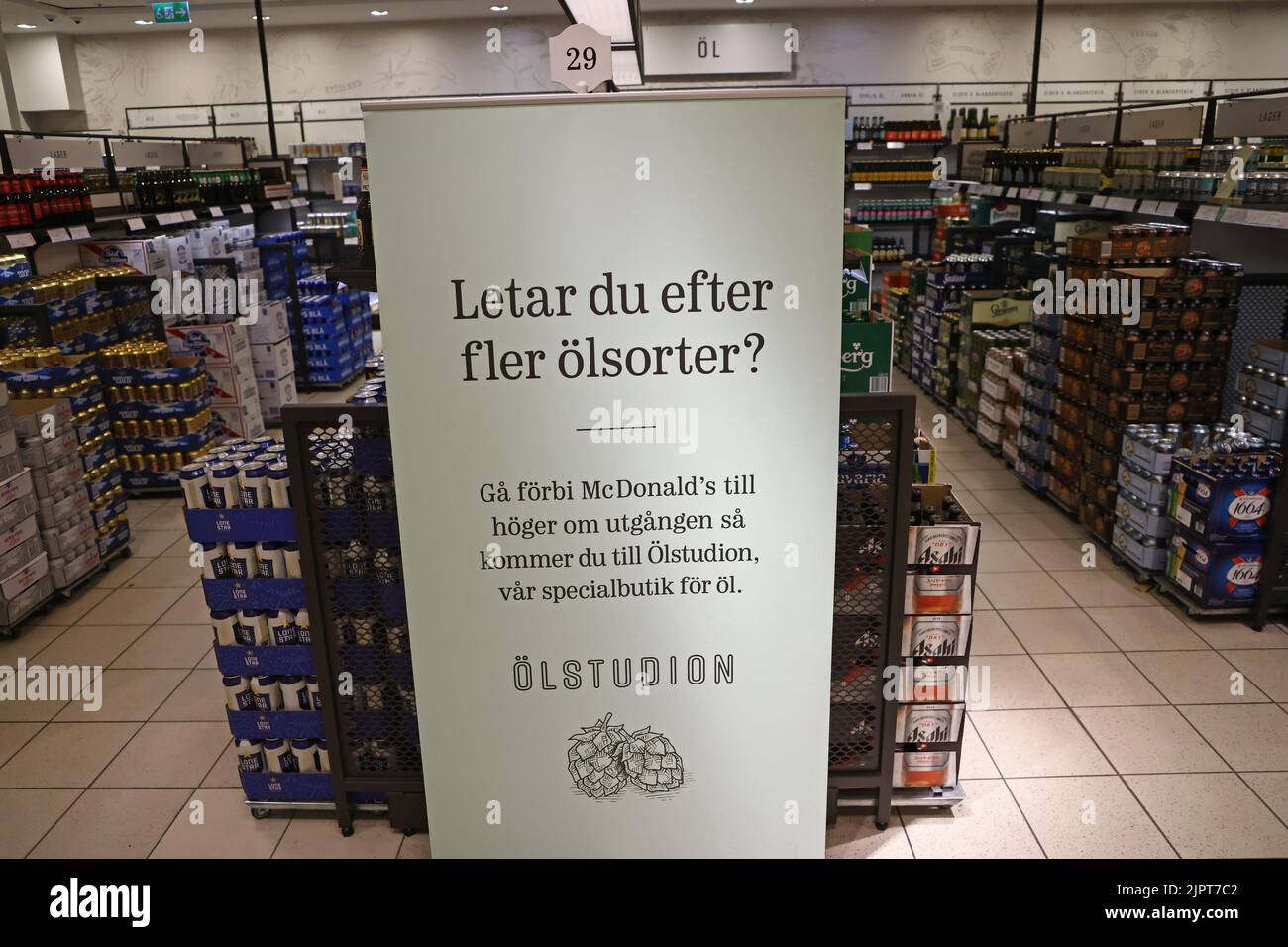 Systembolaget liquor store in the city of Gotheburg, Sweden Stock Photo ...