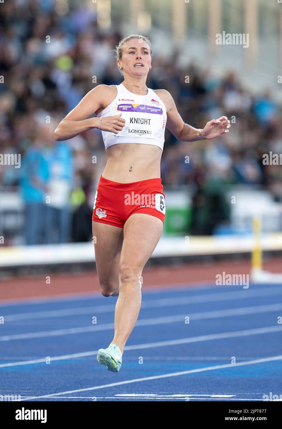 Jessie Knight of England competing in the women’s 400m hurdles heats at ...
