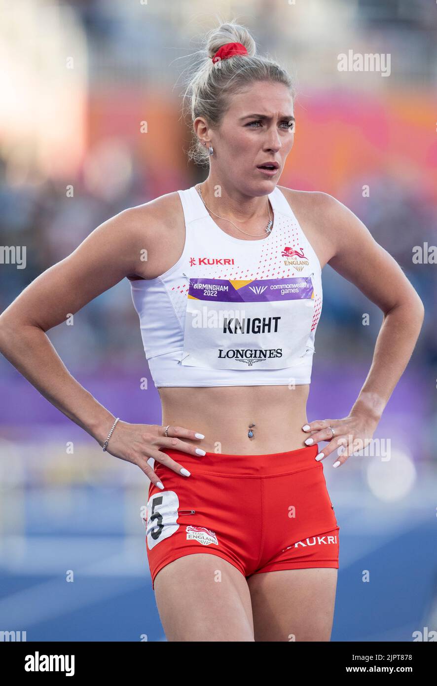 Jessie Knight of England competing in the women’s 400m hurdles heats at ...